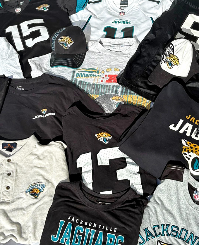 Jaguar fans can pounce on team gear without mauling their savings. Show your Jacksonville pride without the stadium ticket prices.