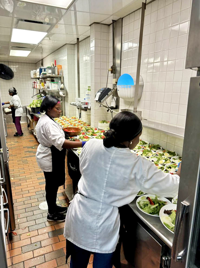 The kitchen salad station reveals the unsung heroes of fine dining&mdash;artists whose canvas is romaine and whose medium is impeccably fresh ingredients.