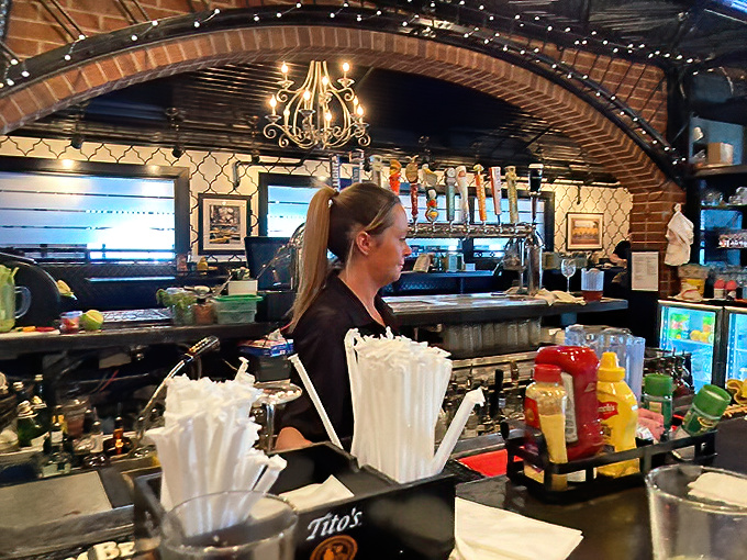 Behind the bar, where sandwich dreams come true and New York-strength drinks are poured with a generous hand.