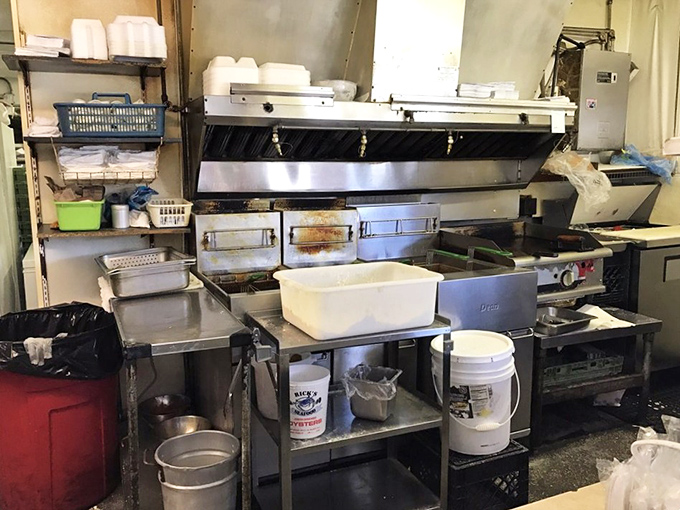 Behind every great sandwich is a kitchen that means business. No fancy sous vide machines here&mdash;just well-seasoned equipment that knows how to treat seafood right.