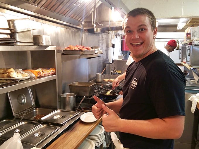 Where the magic happens&mdash;Fred's kitchen crew turns simple ingredients into the comfort food masterpieces that keep people coming back for decades.