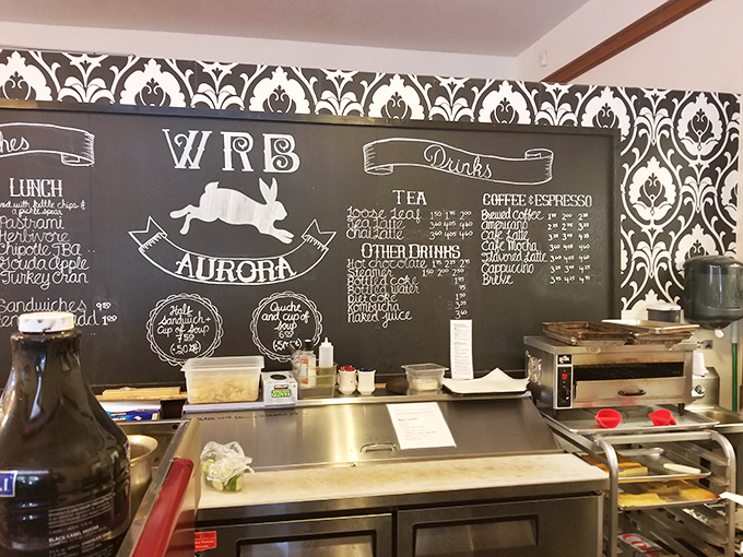 The chalkboard menu with its hand-drawn rabbit logo tells you everything you need to know&mdash;this place takes food seriously but itself just seriously enough.
