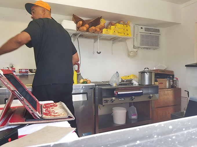 The prep area might be small, but the flavors are enormous. Chicago cuisine doesn't need fancy equipment—just know-how.