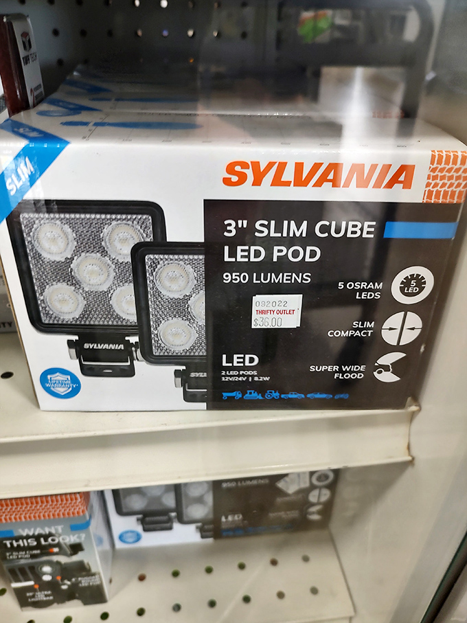 LED lighting at illuminating prices. Bright enough to help you find all your other bargains when you get home.