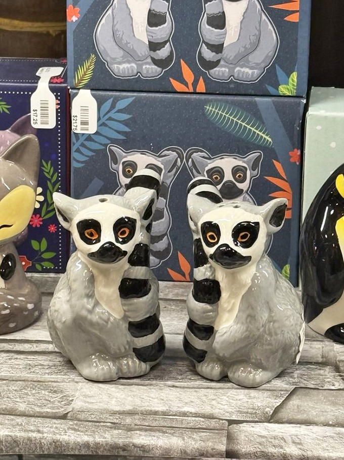 These ceramic lemurs with their wide-eyed charm are the kind of quirky find that becomes your home's conversation piece for years to come.