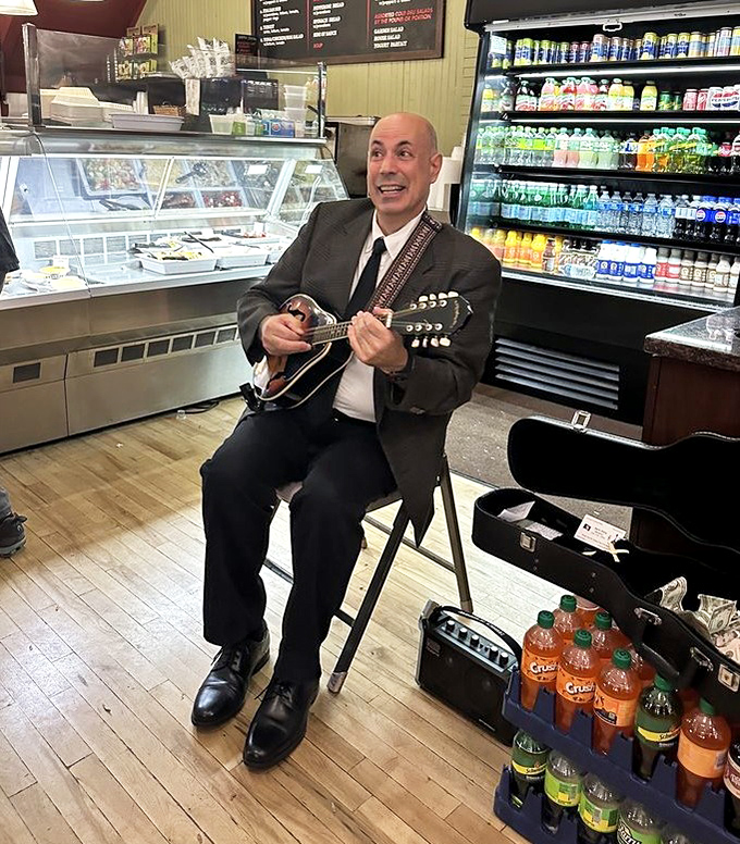 Even the entertainment comes with Italian flair &ndash; a mandolin player serenades customers between bites. Music makes the cannoli taste even sweeter.