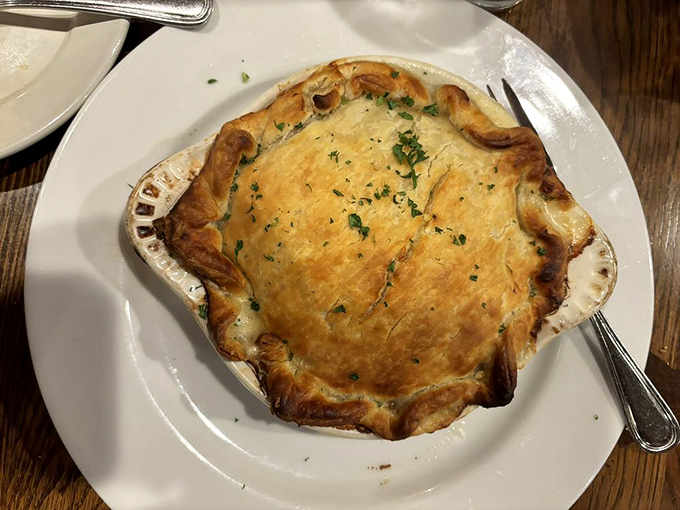 Lobster pie: where buttery pastry meets sweet lobster meat in a marriage so perfect it should have its own reality show. 