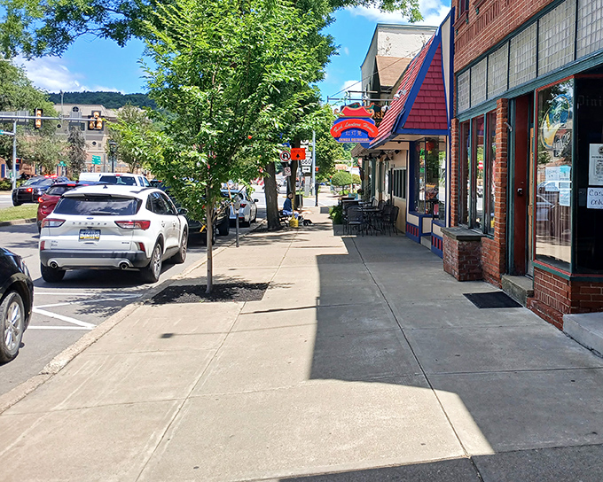 Wellsboro's walkable downtown invites exploration, with storefronts that maintain their historic character while housing modern businesses.