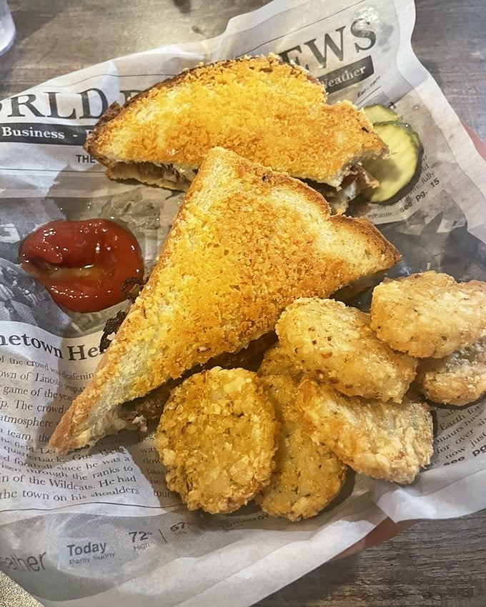 This grilled cheese isn't just melted&mdash;it's transformed into a golden-brown masterpiece that would make your childhood self high-five your adult self.