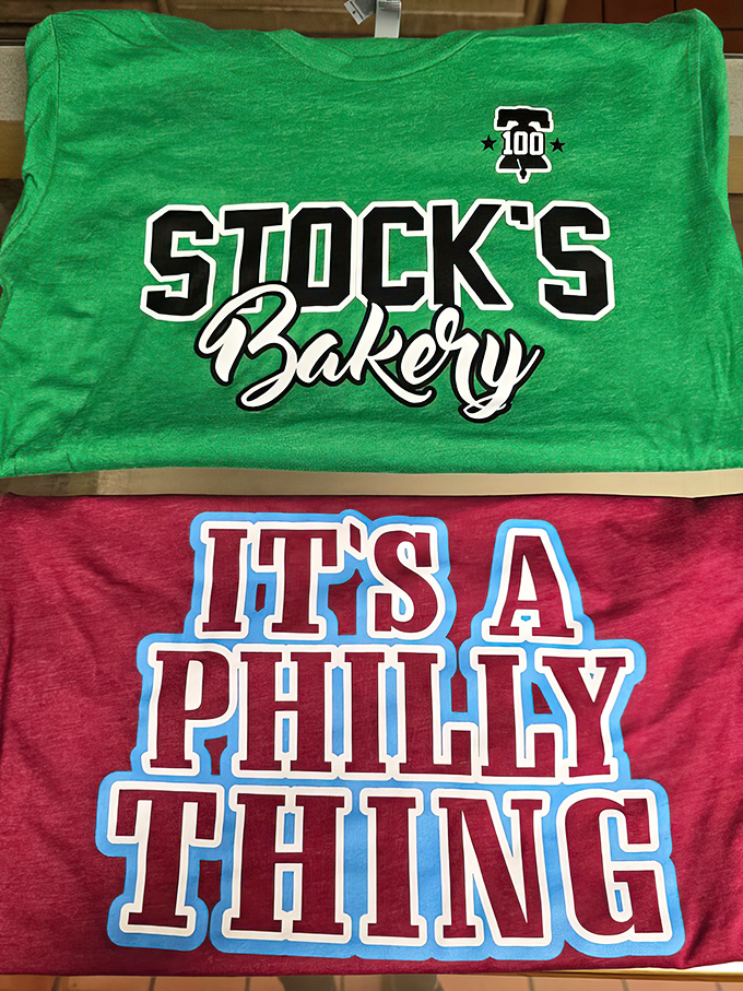 The Stock's Bakery t-shirt proudly proclaims what locals already know&mdash;this isn't just a Philly thing, it's THE Philly thing.