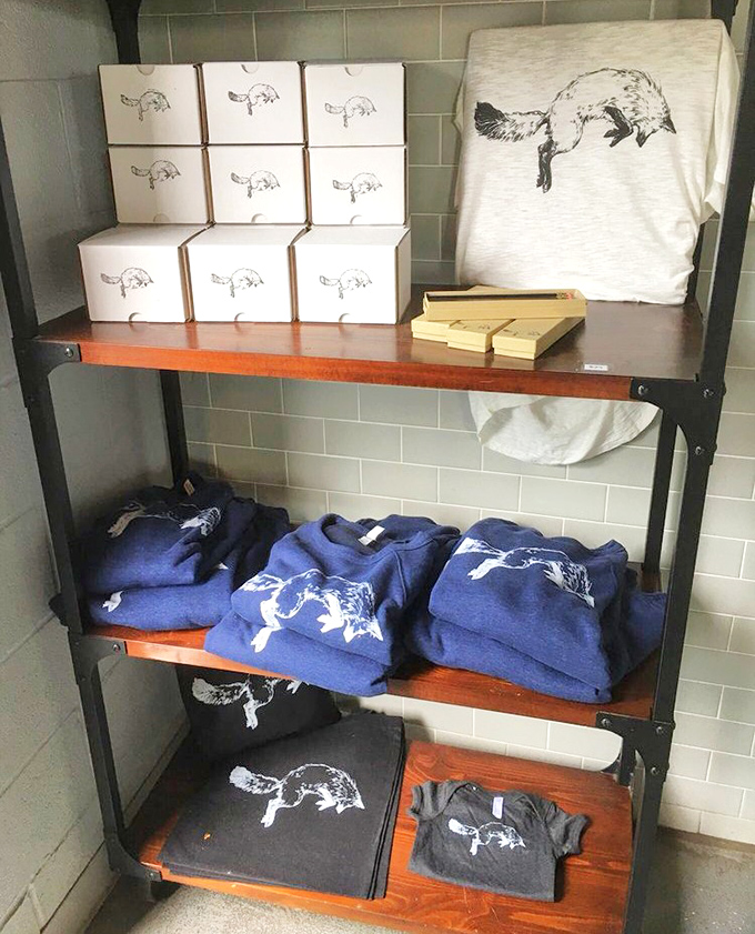 Branded merchandise that lets devotees take the fox home. The simple, iconic logo has become something of a Columbus status symbol among the pastry-enlightened.