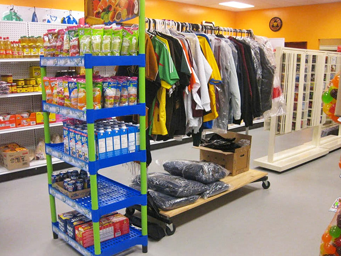 The "and store" part of Tres Hermanos – grab authentic ingredients and colorful merchandise to bring a taste of Mexico home with you.