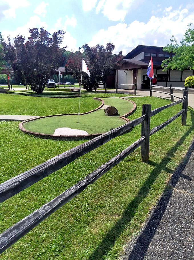 Mini-golf, maximum fun. This course proves you don't need Augusta National to experience the thrill of sinking a challenging putt.