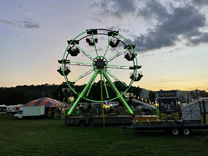 The Bushel Basket sign swings above flower-lined sidewalks, where shopping local isn't a trend but a tradition that's never gone out of style.