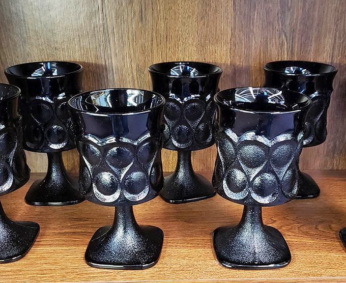 These black goblets aren't just drinking vessels&mdash;they're Gothic elegance waiting to elevate your dinner party from casual to "who ARE these sophisticated people?"