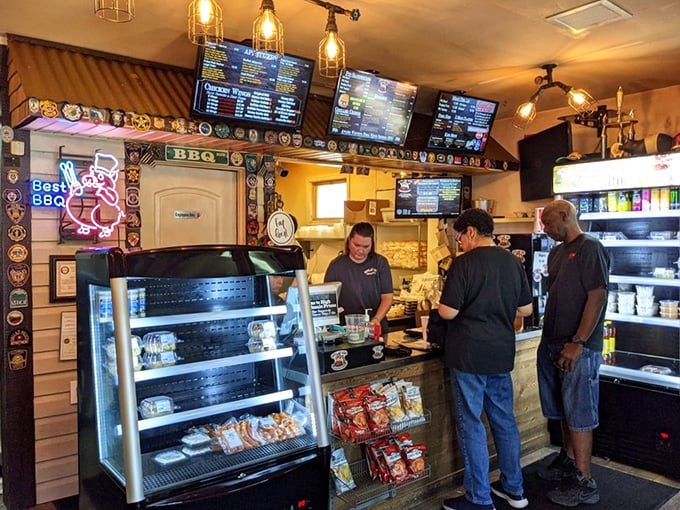 Where BBQ dreams come true&mdash;the counter where "I'll just have a sandwich" turns into "and sides, and dessert, and..."
