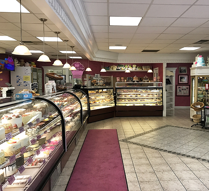 Display cases stretching into infinity, each shelf a new chapter in the story of "Why I Had to Buy Bigger Pants."