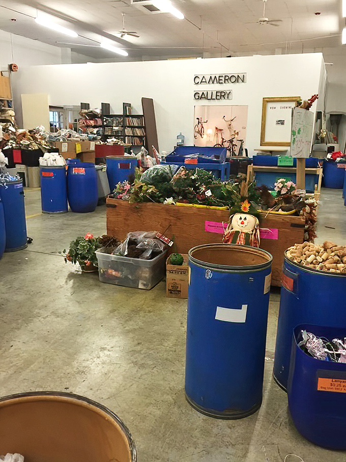 The Cameron Gallery proves that one person's discarded materials become another's museum-worthy creations in this creative ecosystem.