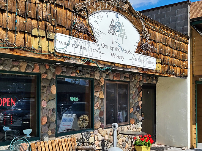 Out of the Woods Winery brings unexpected sophistication to the northwoods, proving you don't need vineyards to create a charming tasting experience.