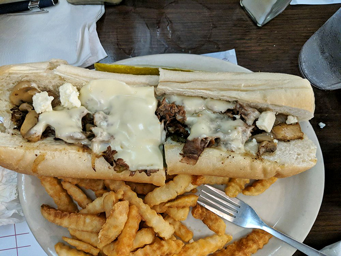 Biscuits and gravy that could settle family feuds. That knife isn't for cutting&mdash;it's for ensuring not a single morsel escapes your plate.