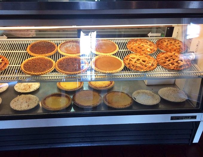 Not a display case&mdash;a museum of American pie artistry where each specimen deserves its own appreciation plaque.