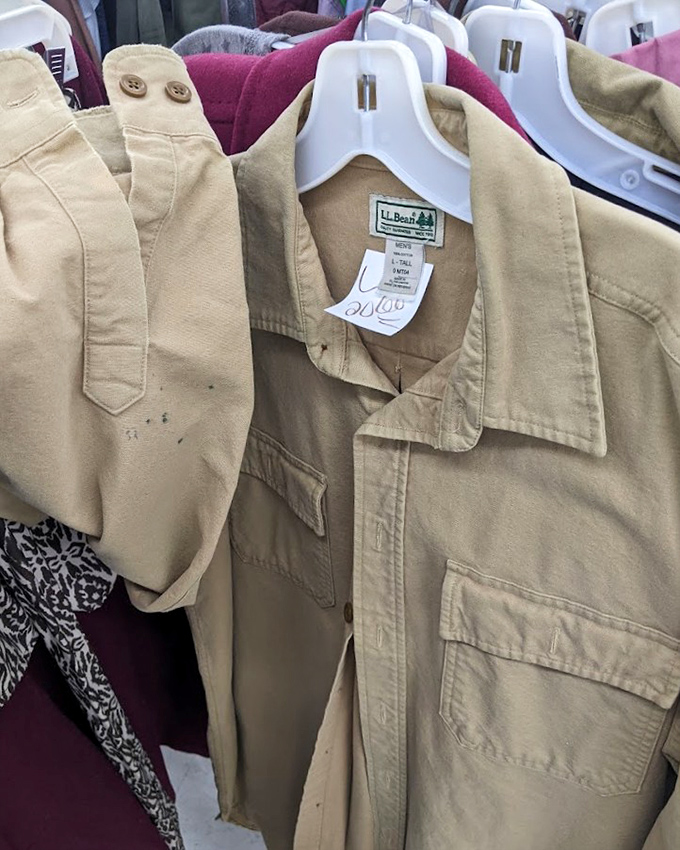 The holy grail of thrift shopping: name brands at fraction prices! This L.L.Bean shirt proves that patience and persistence can dress you in quality without emptying your wallet.