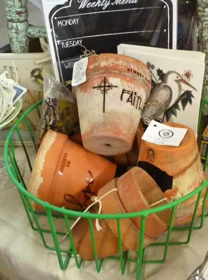 Faith, hope, and terracotta&mdash;these weathered garden pots carry more than soil; they hold the patina of countless growing seasons.