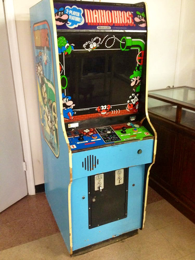 The original gaming experience: no updates required, just quarters. Mario looks as surprised as we are that he's still relevant.