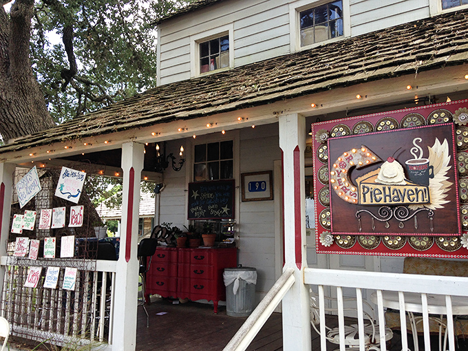 Pie Haven's welcoming porch promises sweet delights that make the drive to Round Top worth every mile.