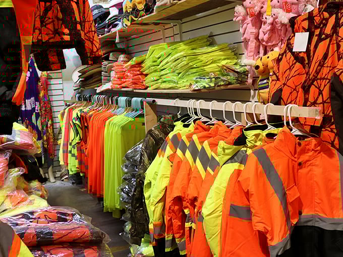 High-visibility workwear that screams "I'm being safe but make it fashion!" Perfect for construction workers who want to coordinate with traffic cones.