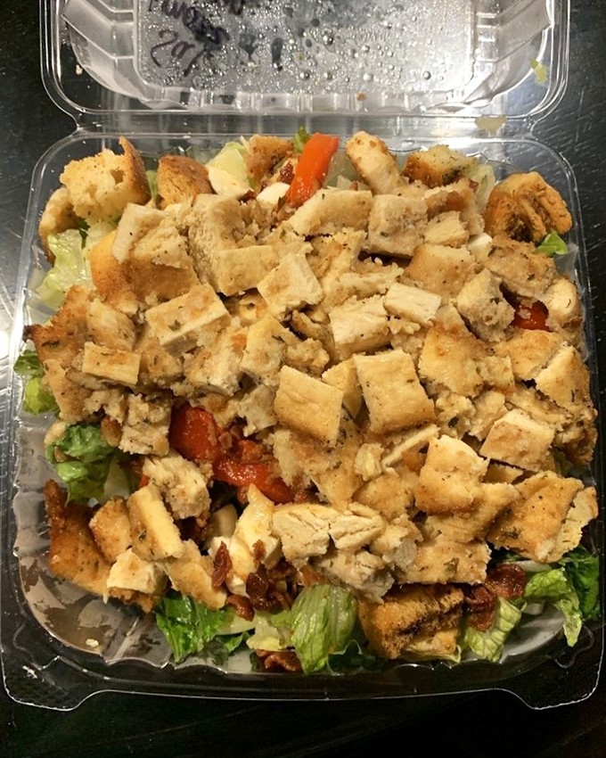 Not just a salad, but a protest against boring lunches everywhere. Those croutons aren't garnish&mdash;they're an essential textural counterpoint.