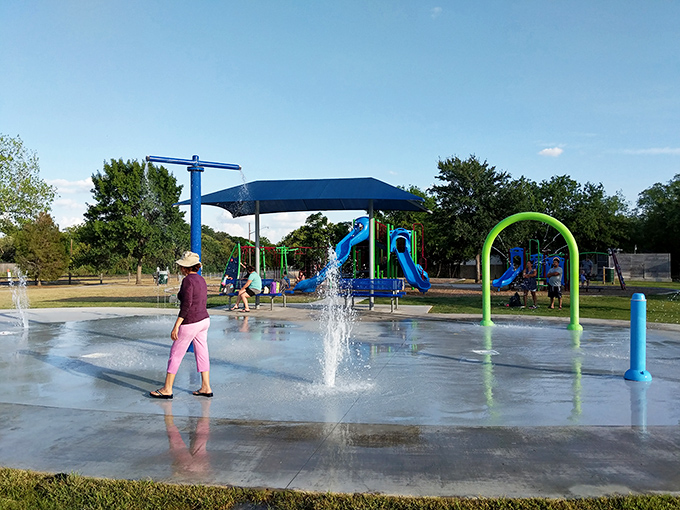 San Jose Park's splash pad&mdash;where kids frolic, parents find momentary peace, and everyone remembers that simple joys are often the most refreshing.