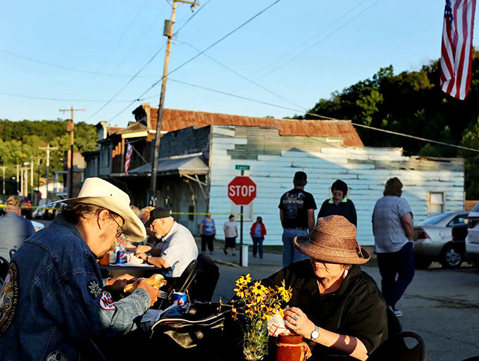 Second Saturdays in Shawnee bring folks together under open skies. Nothing builds community quite like sharing stories across a folding table.