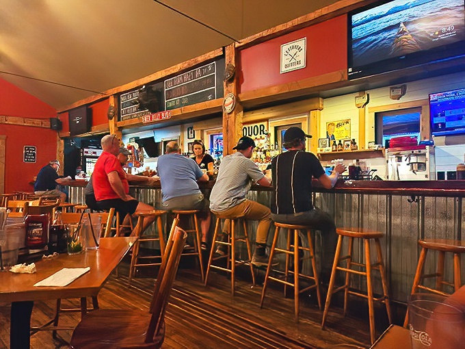Where barbecue dreams and beer fantasies converge – the service counter that's seen thousands of "I'll have what they're having" moments.