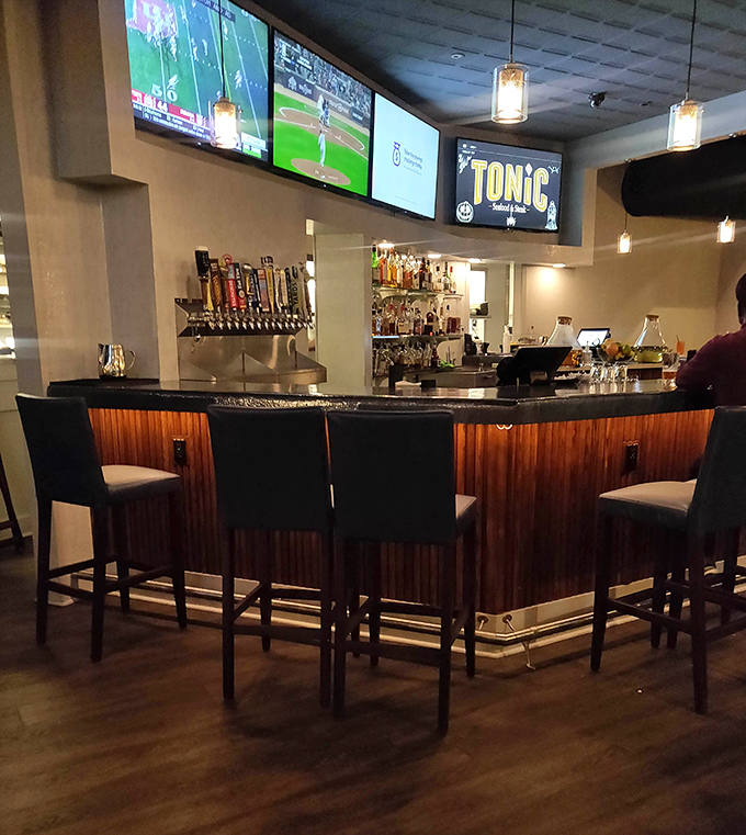 A bar that balances sports-watching accessibility with craft cocktail credibility &ndash; the Switzerland of drinking establishments.