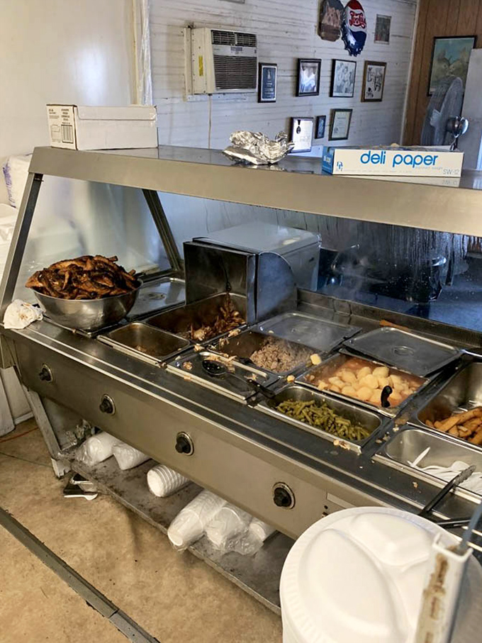 Sweet tea in a steel dispenser&mdash;the unofficial champagne of the South. At B's, it's the perfect palate cleanser between bites of barbecue perfection.