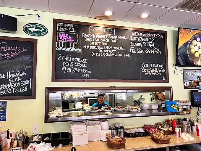 Behind every great deli is a hardworking kitchen crew, crafting culinary magic while you contemplate the dessert board's temptations.