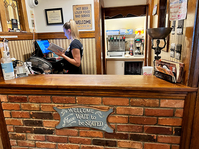 "Please Wait to be Seated" isn't just a sign&mdash;it's a promise that good things come to those who wait for barbecue.