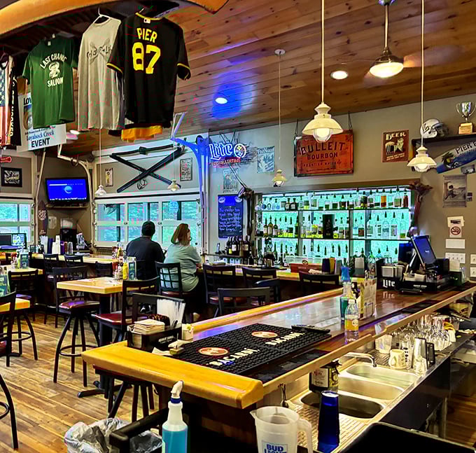 Where magic happens! The bar area combines sports-watching, socializing, and liquid therapy in one wood-paneled sanctuary that feels like home&mdash;but with better drinks.