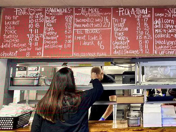 The chalkboard menu changes when things sell out because that's the unwritten rule of great barbecue &ndash; when it's gone, it's gone.