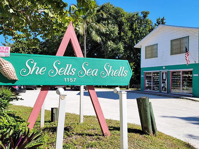 "She Sells Sea Shells"&mdash;the most truthful advertising in Florida. A tongue-twister turned into retail therapy for shell enthusiasts.