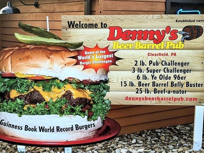 Not just a sign&mdash;it's a declaration of burger independence. "We hold these truths to be self-evident: that all burgers are not created equal."