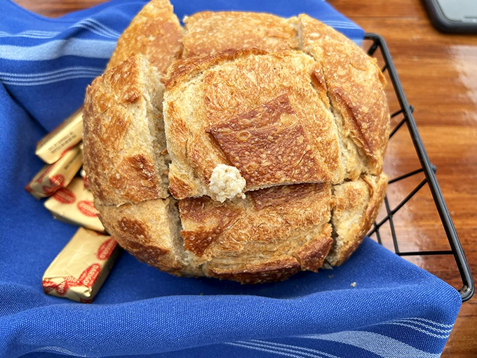 Sourdough bread that's not just a side—it's the opening act that deserves a standing ovation. San Francisco is getting jealous right now.