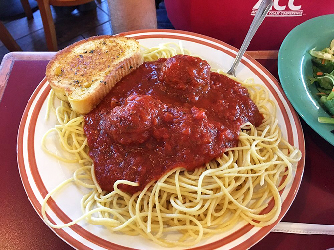 Spaghetti and meatballs with sauce so robust it could star in its own Italian opera, proving Egg Haven isn't just a breakfast one-trick pony.