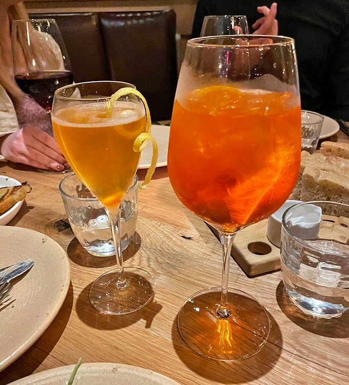 Cocktails that glow like liquid sunshine &ndash; the perfect companions for an evening of Italian-inspired indulgence.