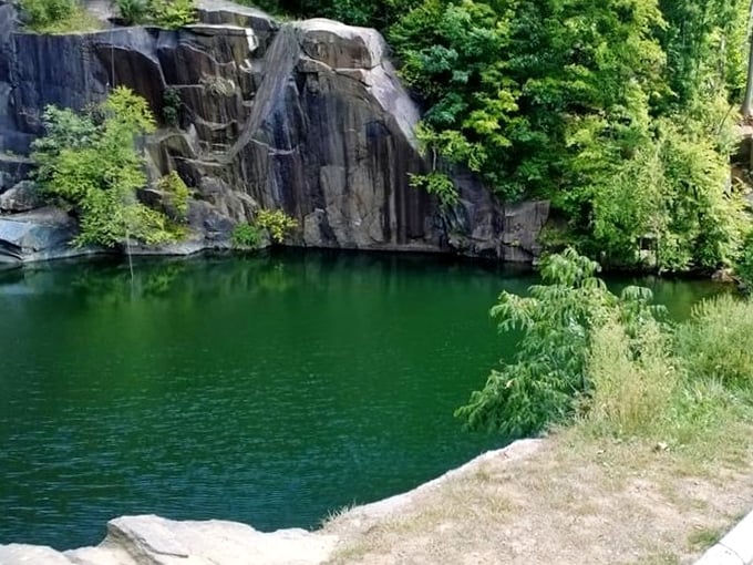 The quarry's emerald waters hide stories of industry past, now transformed into a scene so picturesque it belongs on a Pennsylvania tourism brochure.