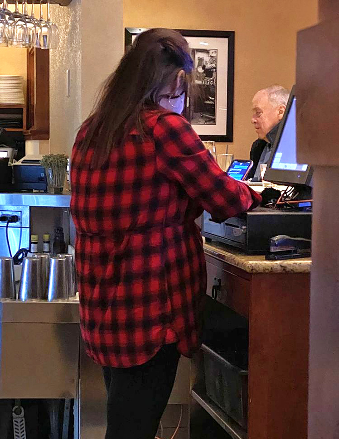 Where the magic happens &ndash; the host station where hungry patrons are transformed into soon-to-be-satisfied guests.