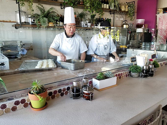 Watching these skilled hands craft each dumpling is better than any cooking show&mdash;and you get to eat the results!