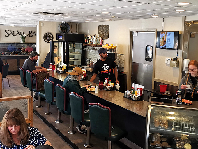 Where the magic happens&mdash;friendly staff keeping coffee cups filled and breakfast coming hot off the grill without missing a beat.