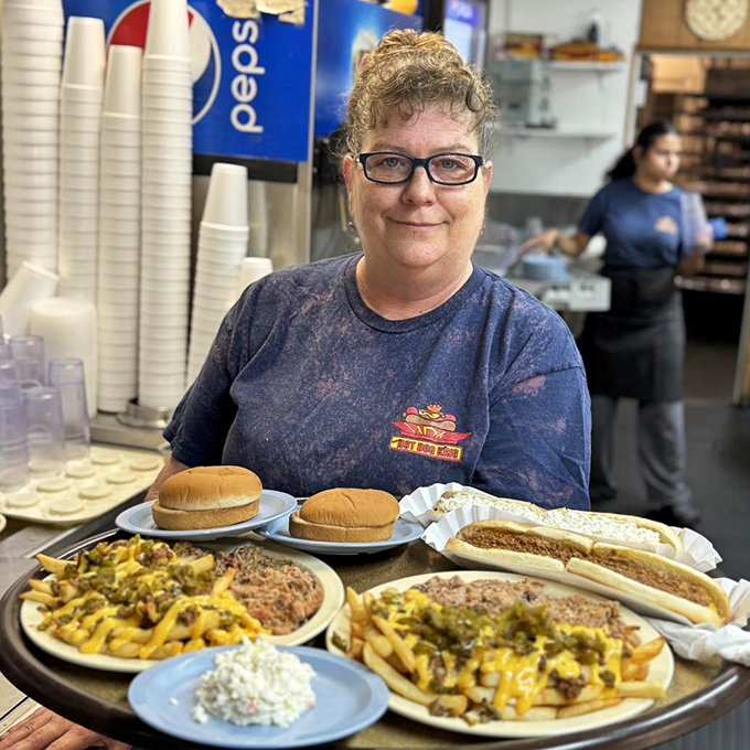 Every great food establishment has that one server who makes you feel like family. The tray of deliciousness is just a bonus!
